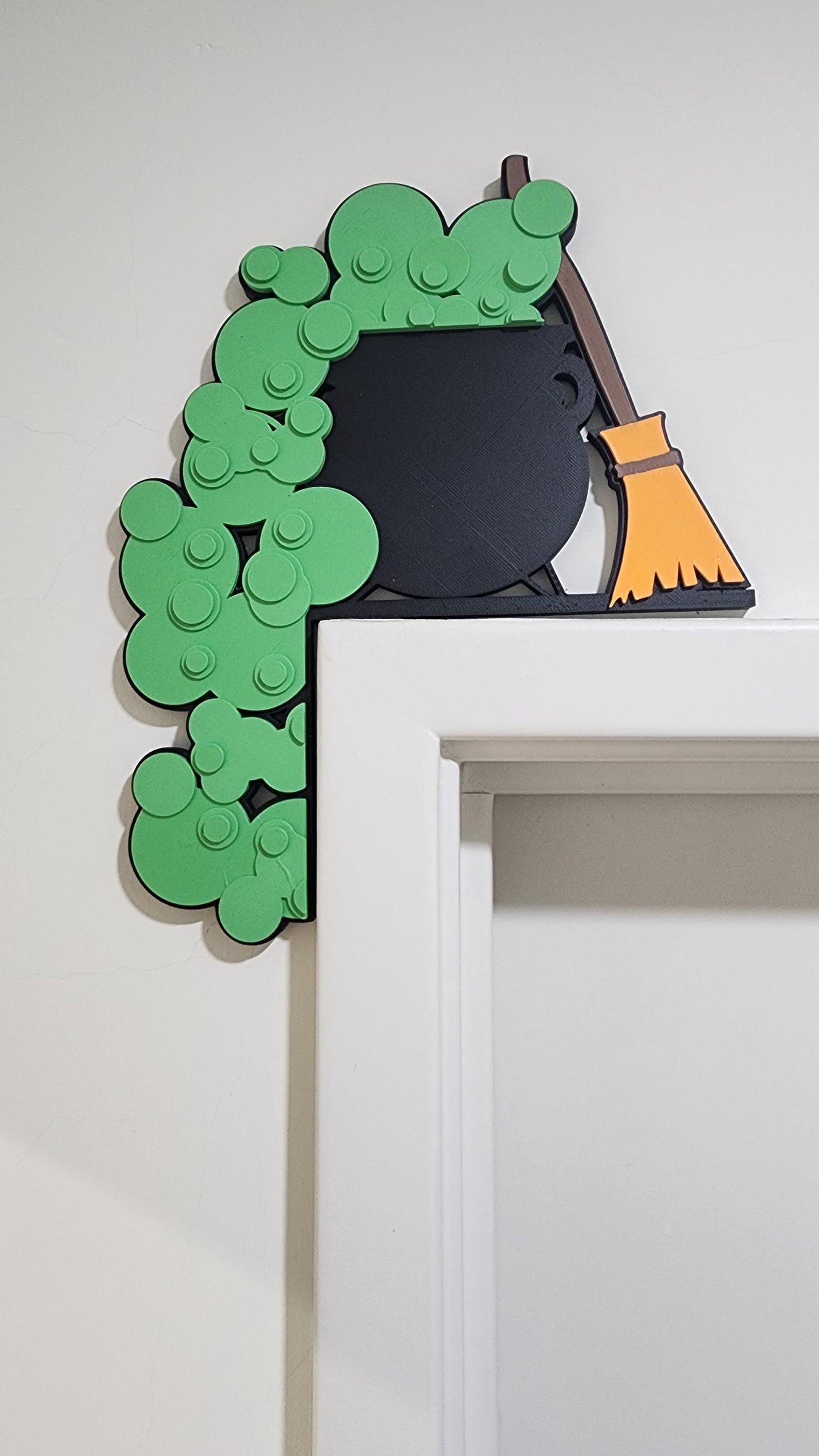 Witch's Cauldron Halloween Door Decor Perfect for Spooky Indoor ...