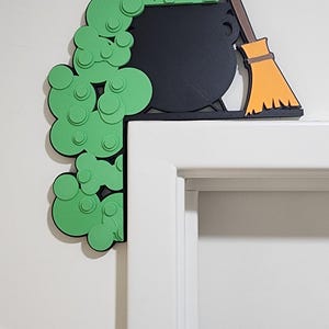 Witch's Cauldron Halloween Door Decor Perfect for Spooky Indoor ...
