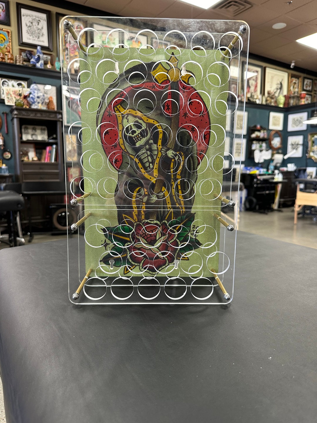 Custom Hand Made/hand Painted Tattoo Ink Rack - Etsy