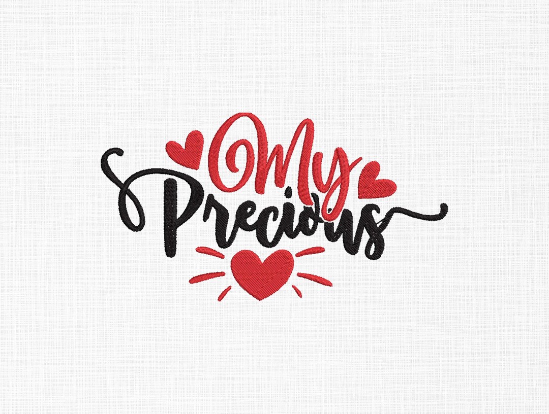 My Precious Letters Machine Embroidery - My Precious Digital Pattern ...