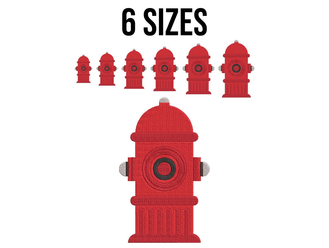 Fire Hydrant Embroidery Design - Fire Fighting Equipment Embroidery ...