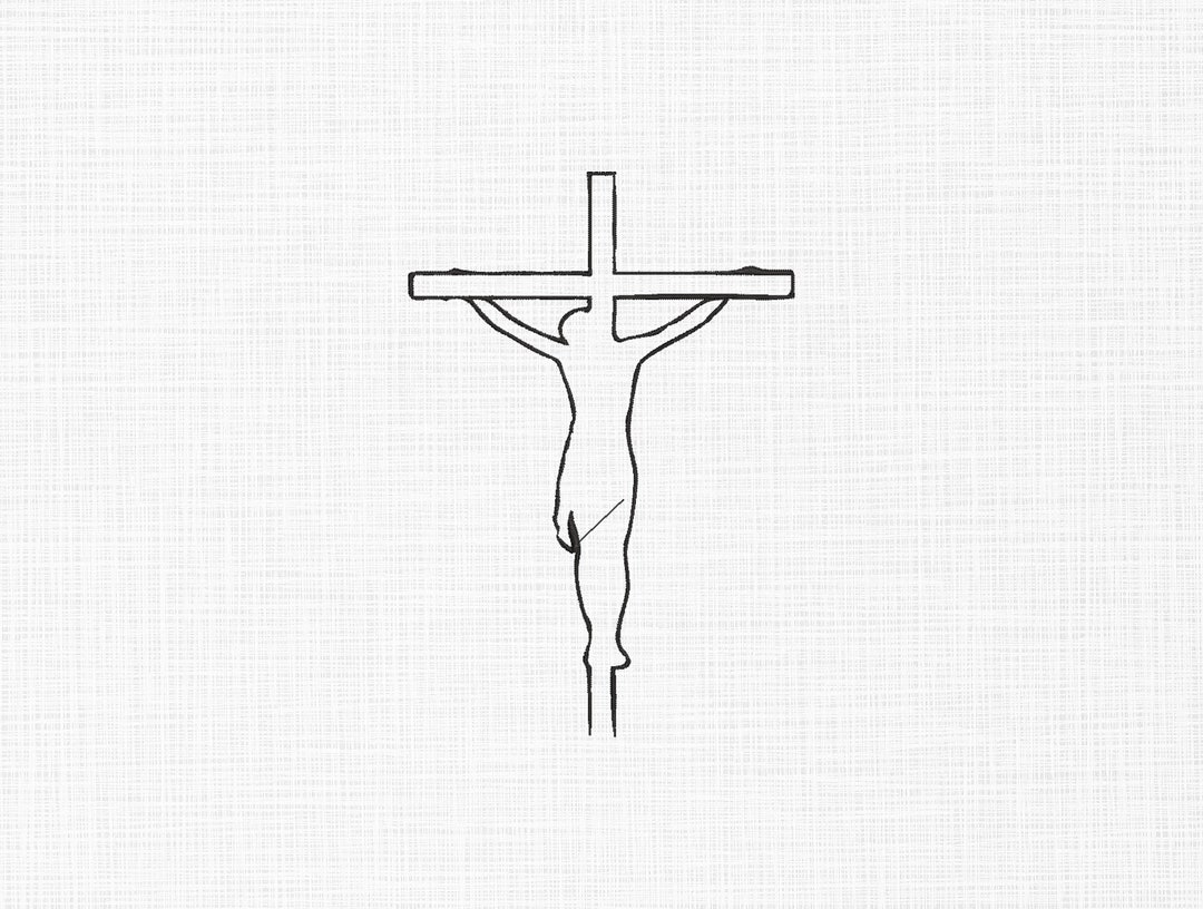 Jesus Cross Embroidery Design Cross Line Art, Jesus Christian, Cross ...