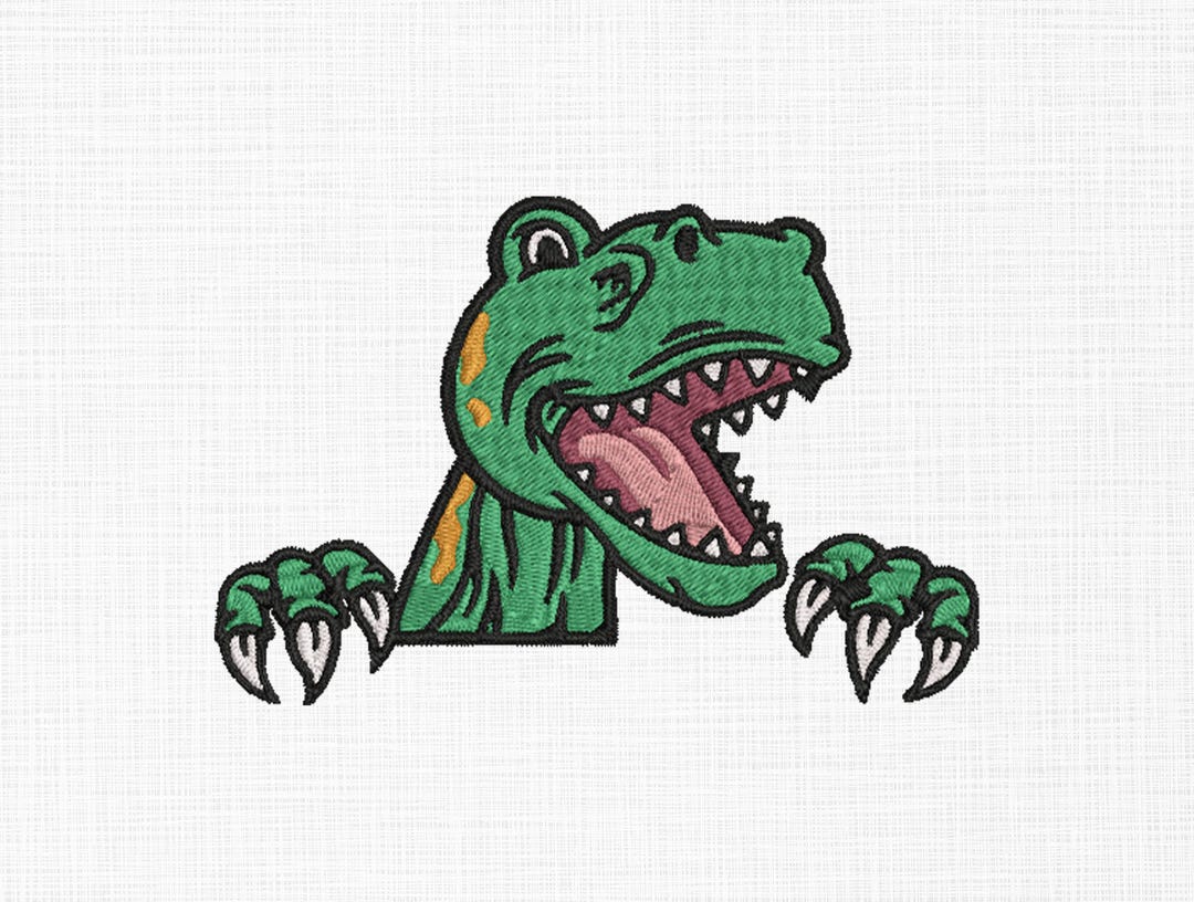 T- Rex Embroidery Design Dinosaur Embroidery Design Kids Embroidery ...