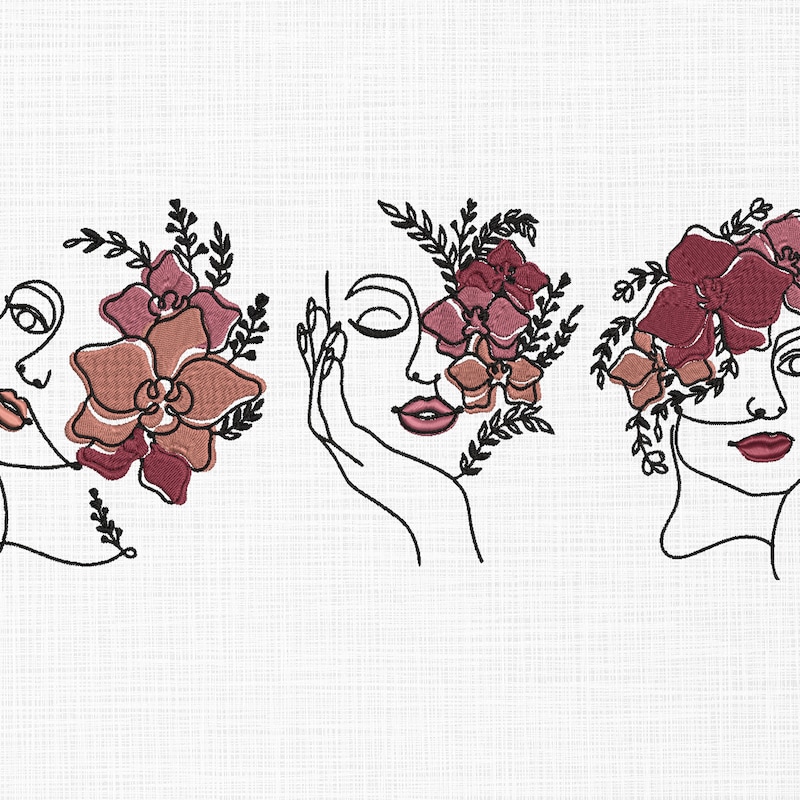 One Line Embroidery - Etsy