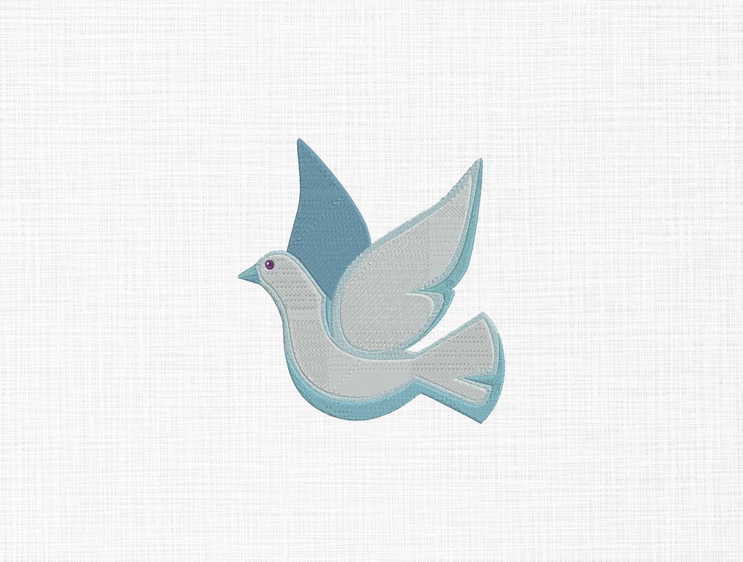 Dove Machine Embroidery Design, Peace Dove Machine Embroidery File ...