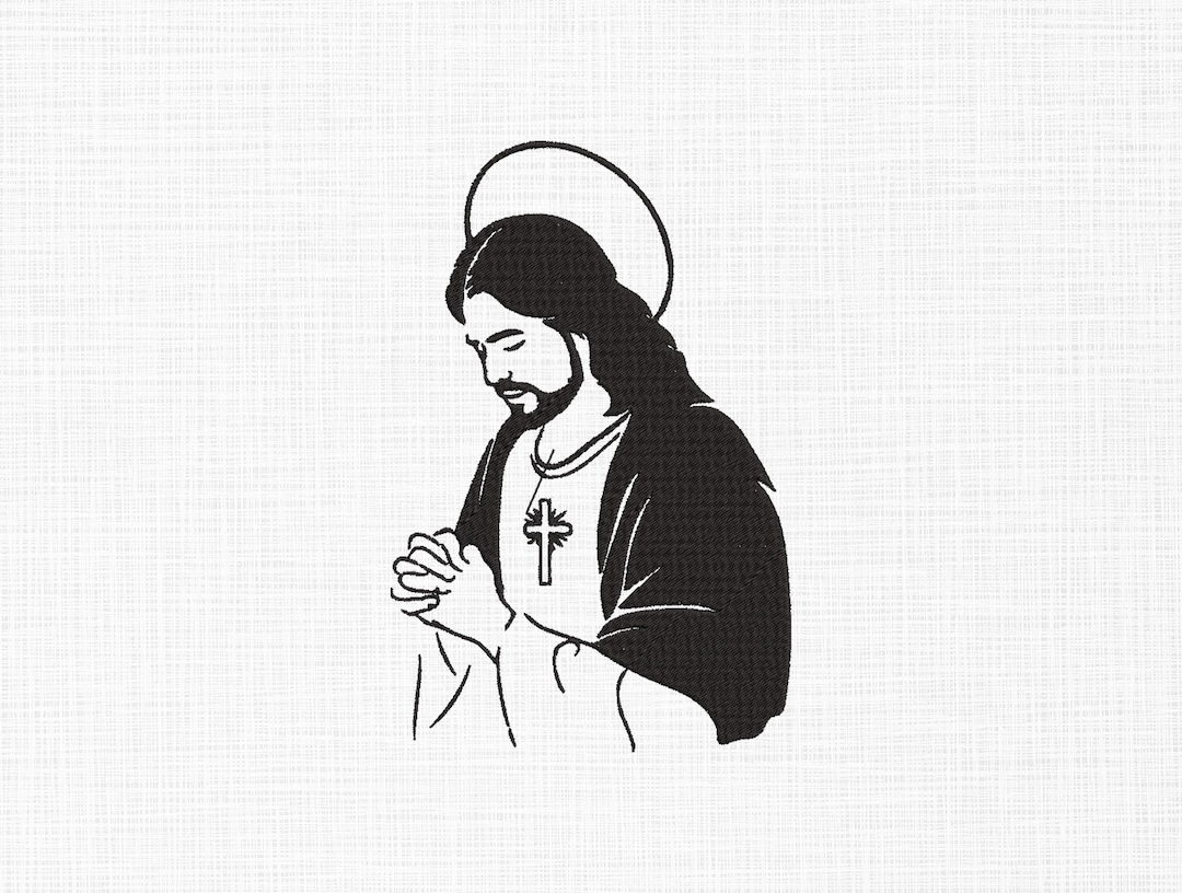 Jesus Embroidery Design Jesus Face Embroidery Christian Embroidery ...