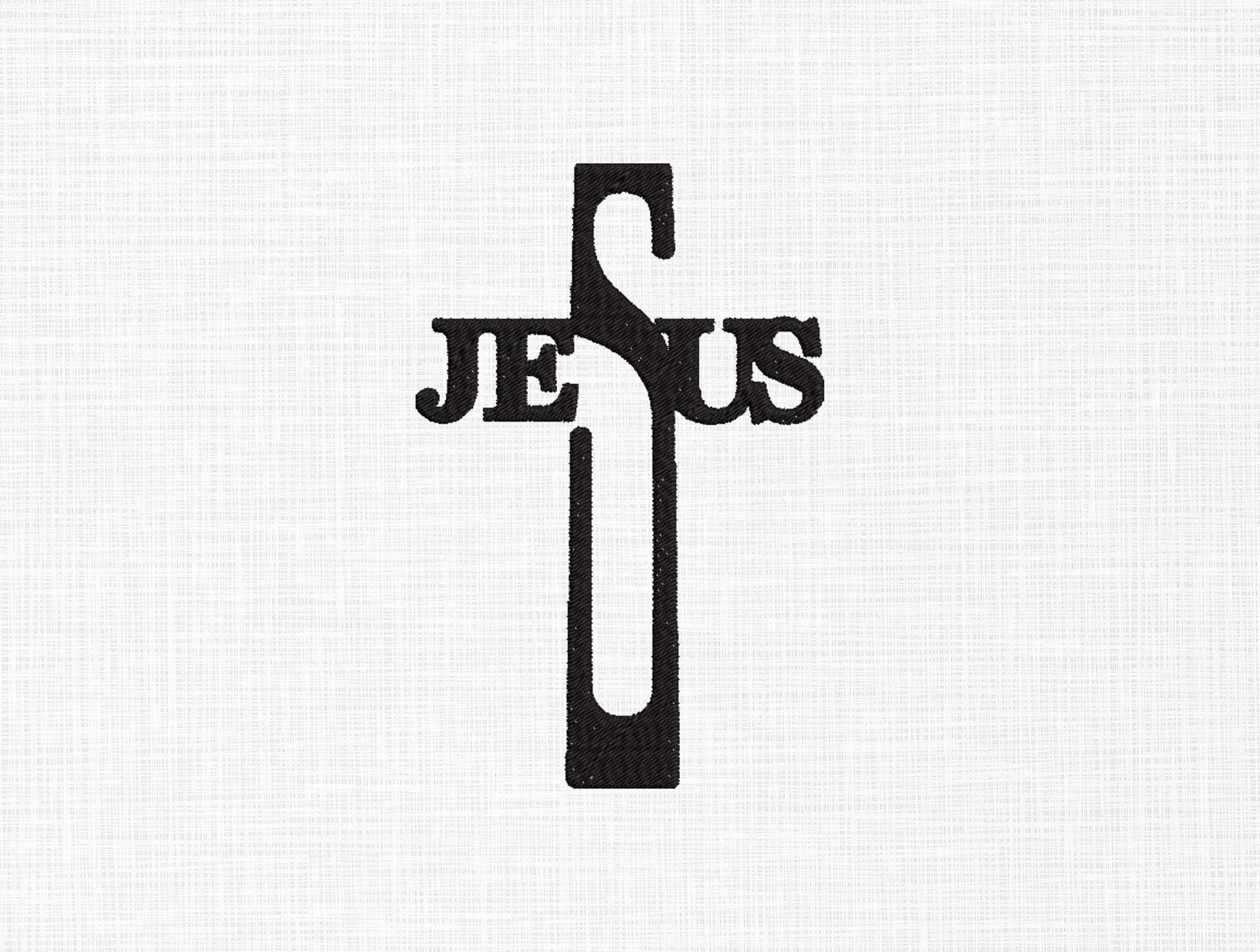 Jesus Embroidery Design Jesus Cross Embroidery, Jesus Christian, Cross ...
