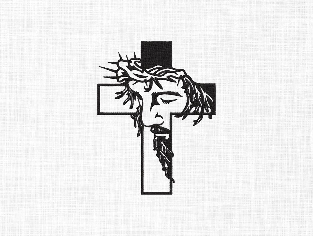 Jesus Cross Embroidery Design Christian Cross Embroidery Design Jesus ...