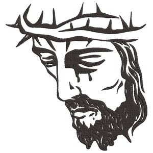 Jesus Face Embroidery Design Files - Jesus Christus Face Embroidery ...