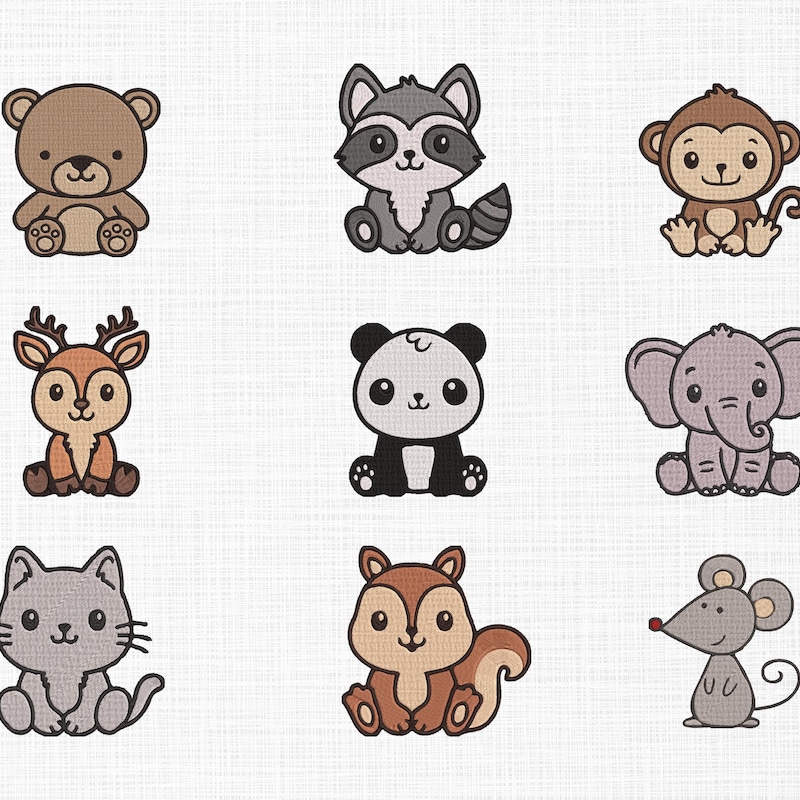 Animal Embroidery - Etsy