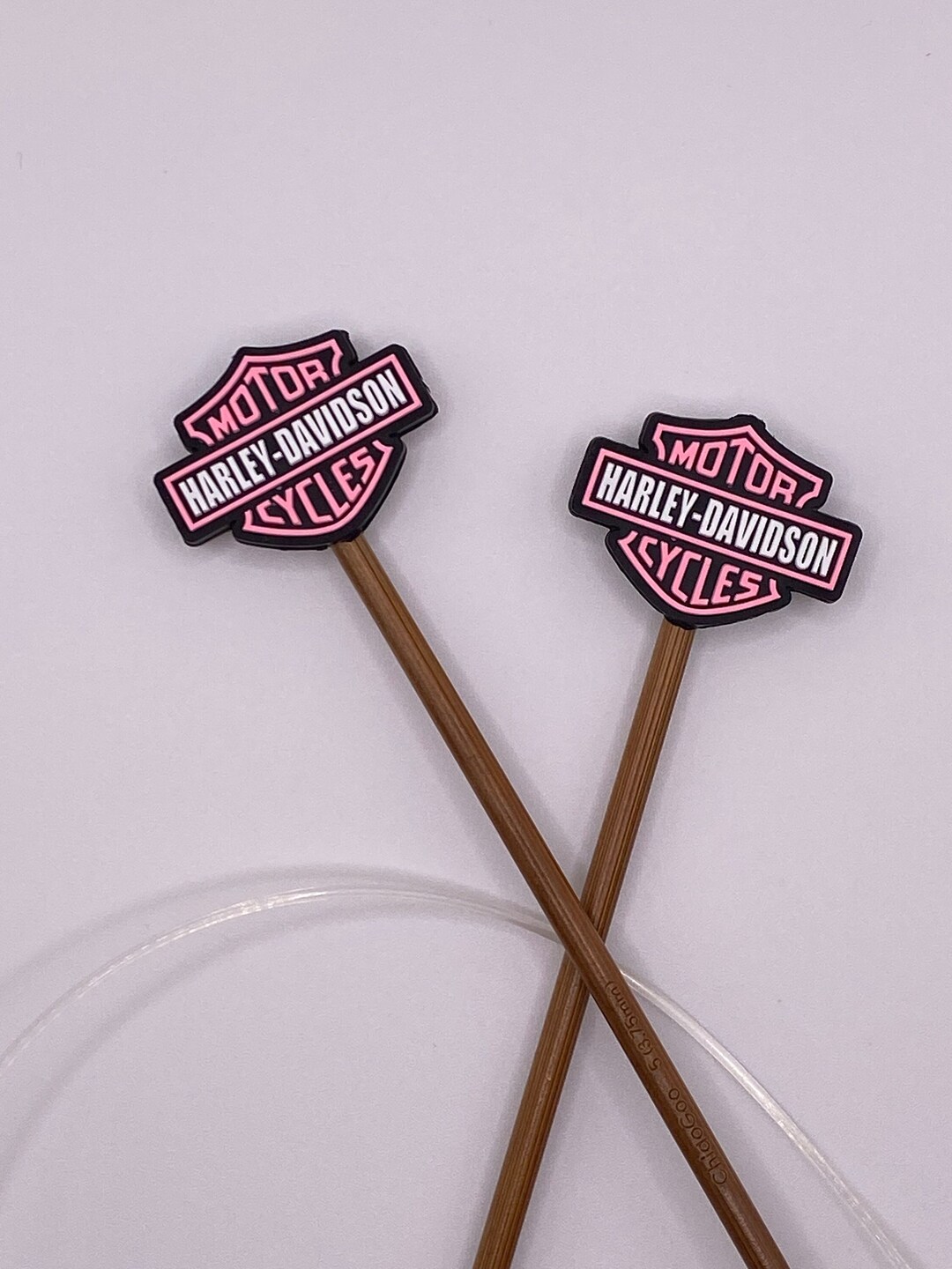 Motorcycle Stitch Stopper/ Cute Knitting Needle Tip Protector/ Needle ...