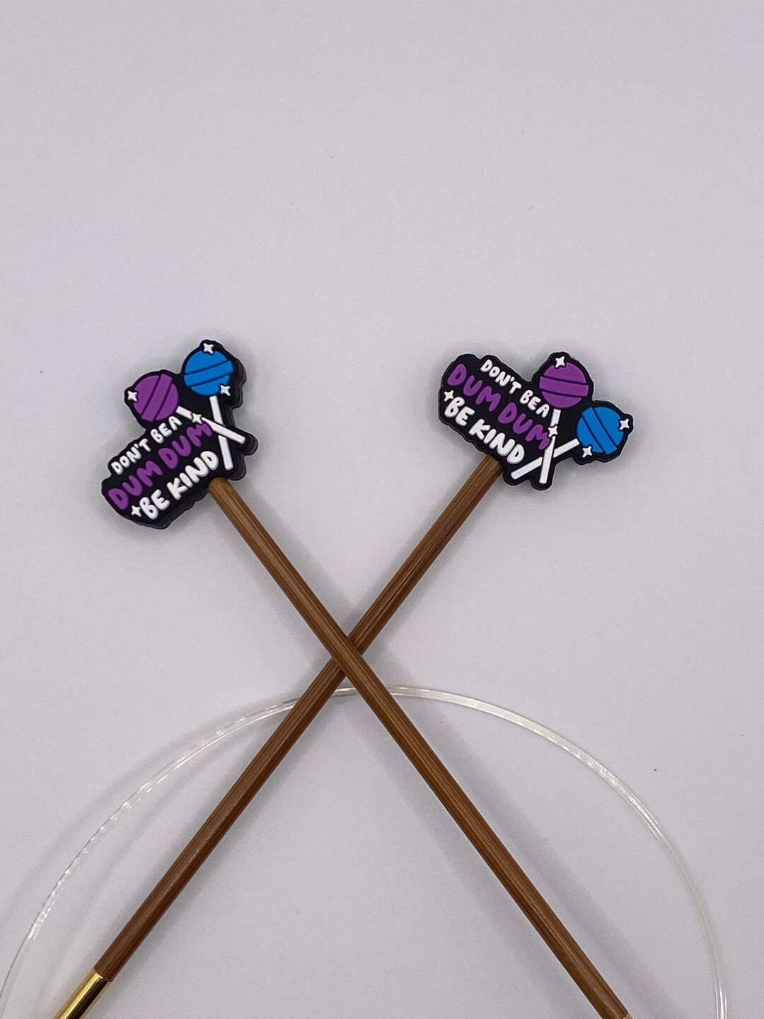 Lollipop Stitch Stopper/ Cute Knitting Needle Tip Protector/ Funny ...