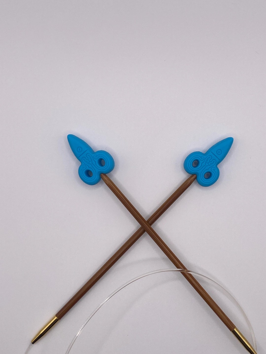 Scissors Stitch Stopper/ Fun Knitting Needle Tip Protector/ Positive ...