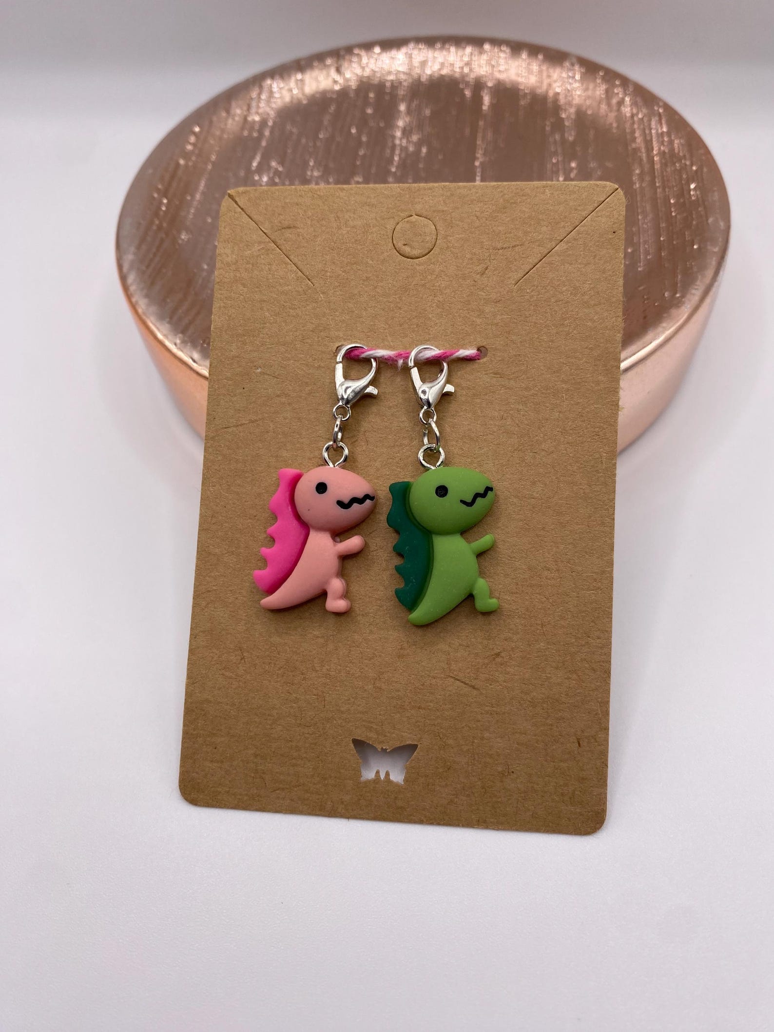 Removable Stitch Markers - "dino" / Dinosaur Crochet Stitch Markers ...