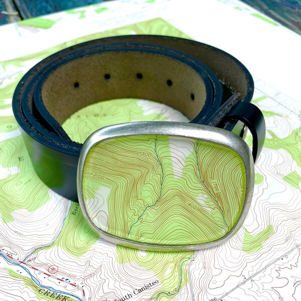 Map Belt Buckle - Etsy