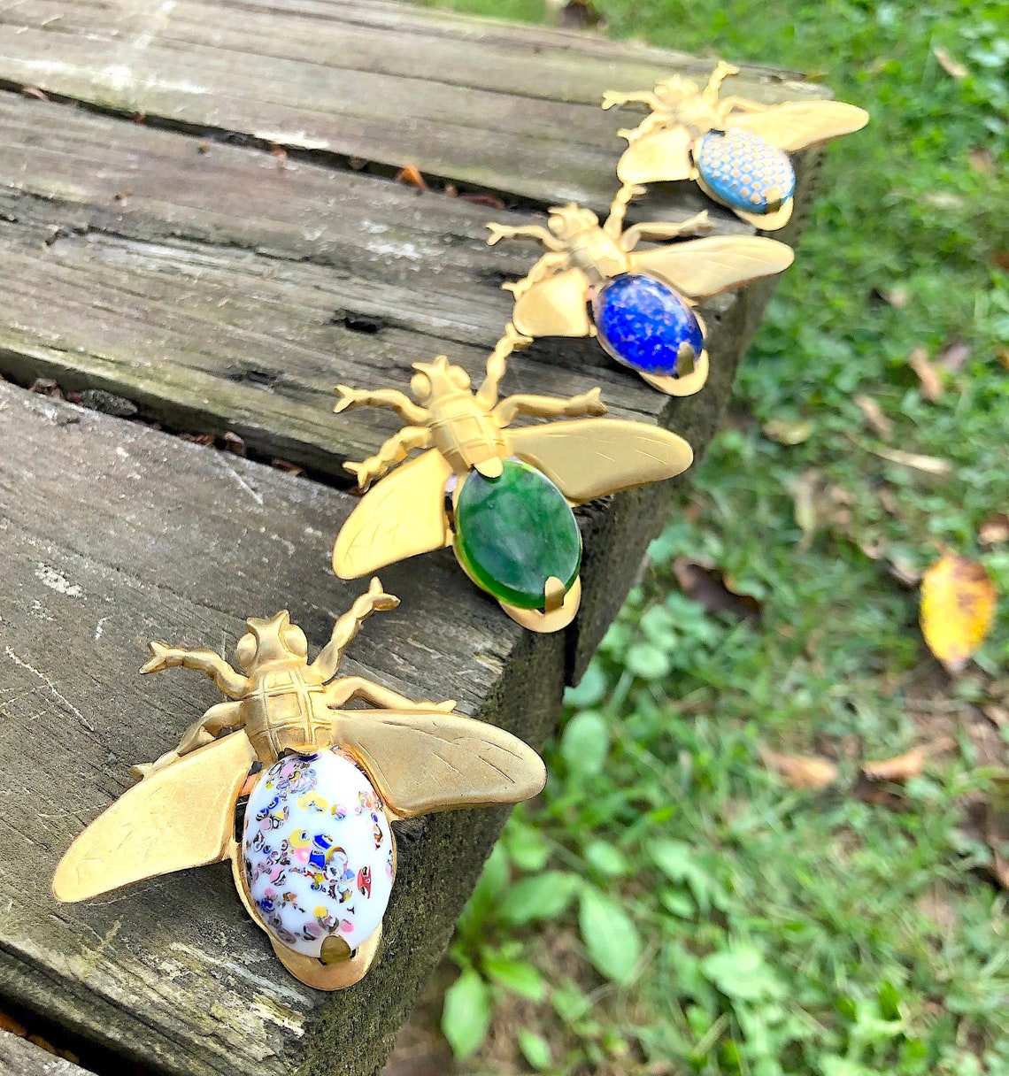 Vintage bug pins. insect pins. vintage style. whimsical pins. - Etsy 日本