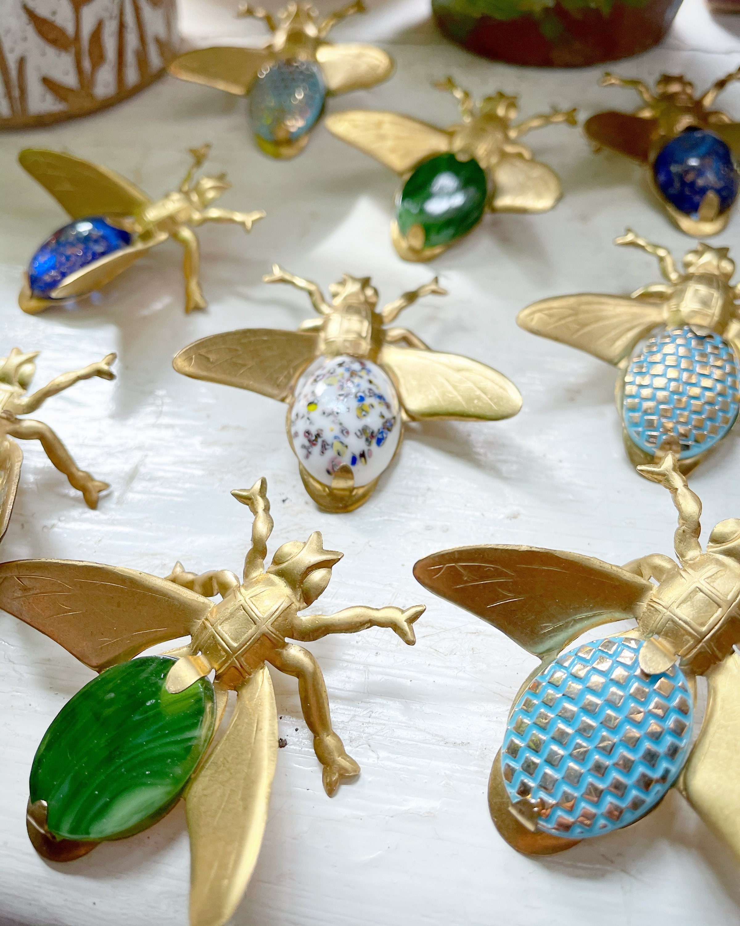 Vintage bug pins. insect pins. vintage style. whimsical pins. - Etsy 日本