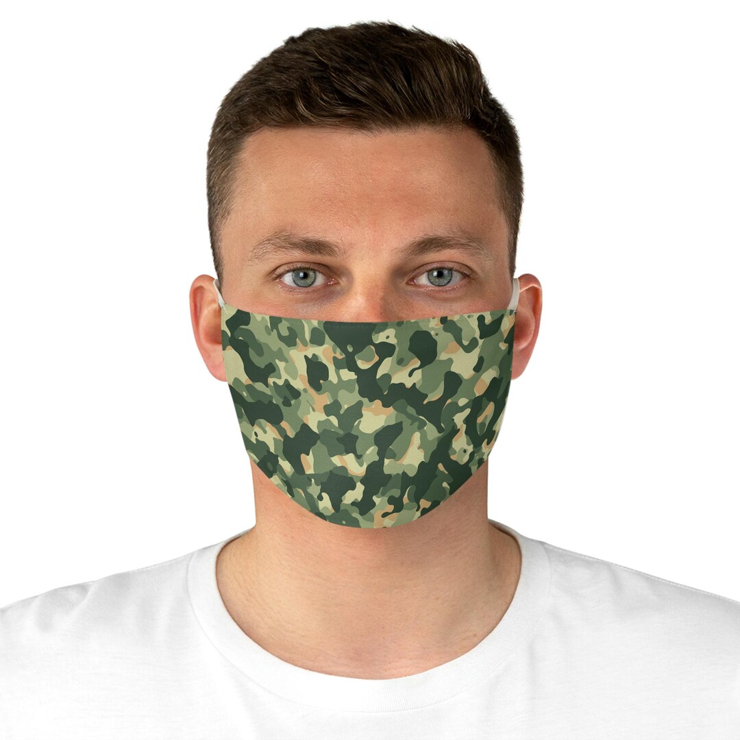 Face Mask Camouflage Fabric, Military Design, Sublimation Mask for Men ...