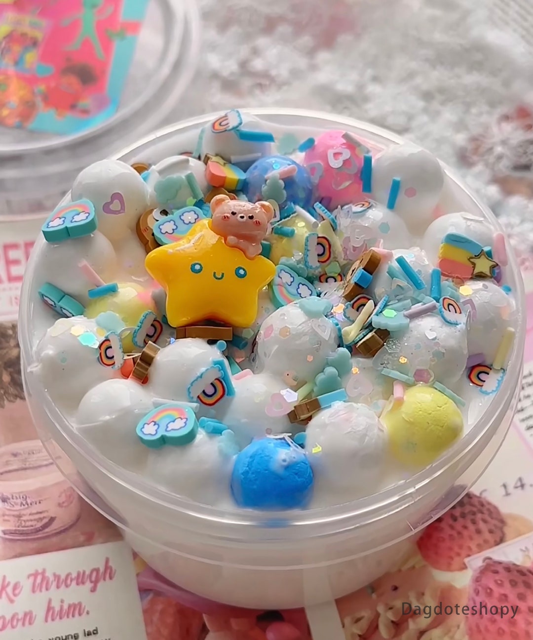 Star Slime, Glitter Slime, Transparent Slime, Fluffy Slime, Scented ...