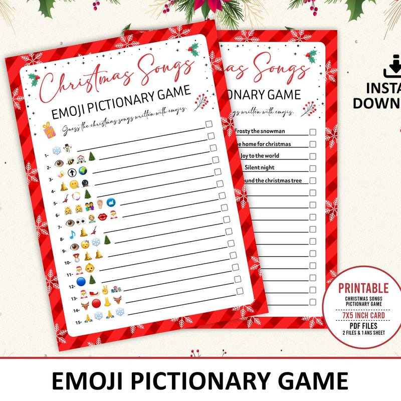 Emoji Christmas Songs - Etsy