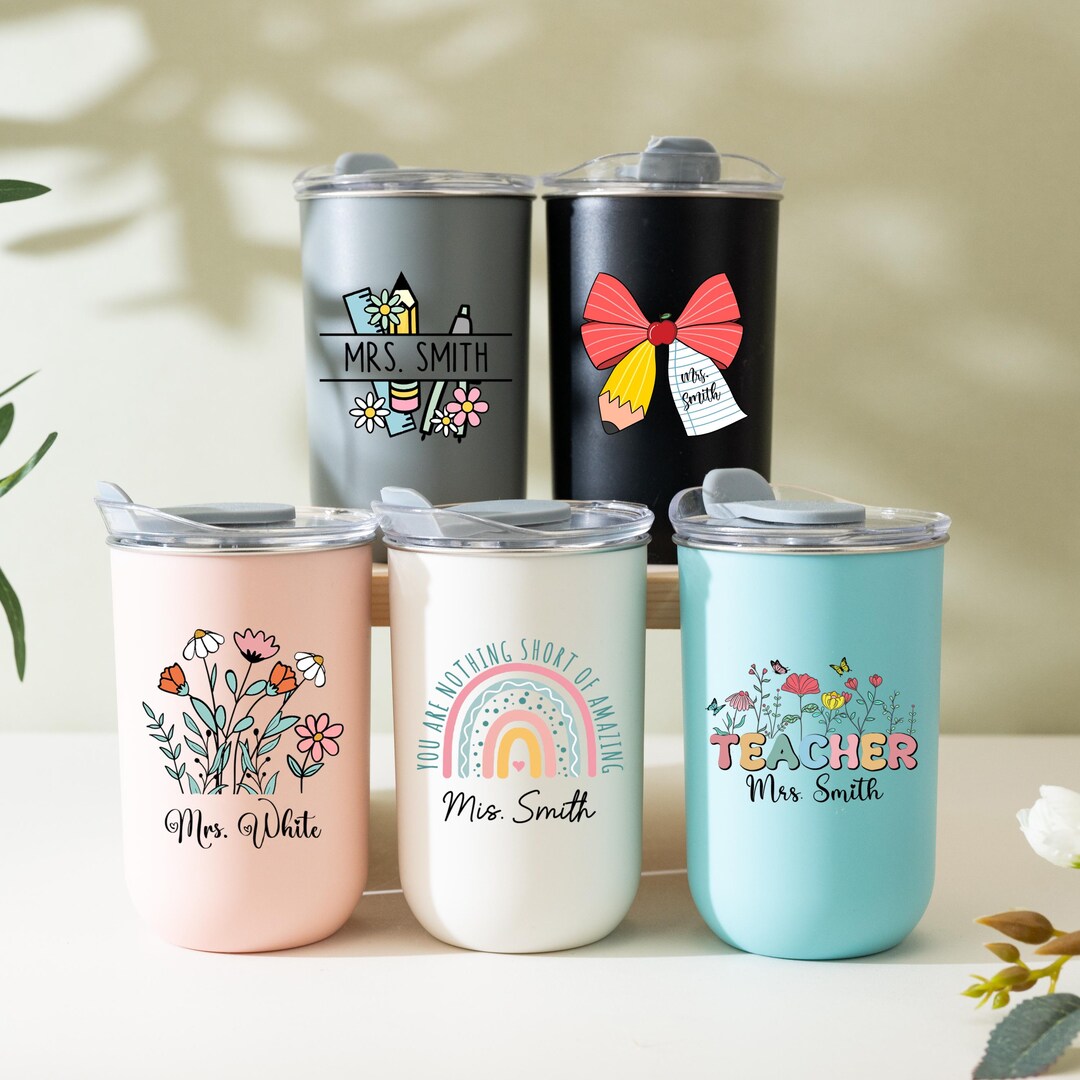 Teacher Gift Tumblers, Personalized Teacher Gift Cups,custom Stainless ...