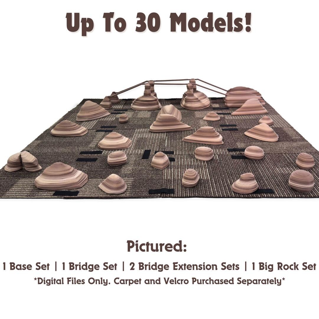 3D Print Files: RC Rock Crawler Course Obstacles, 1/24 1/18 Scale ...