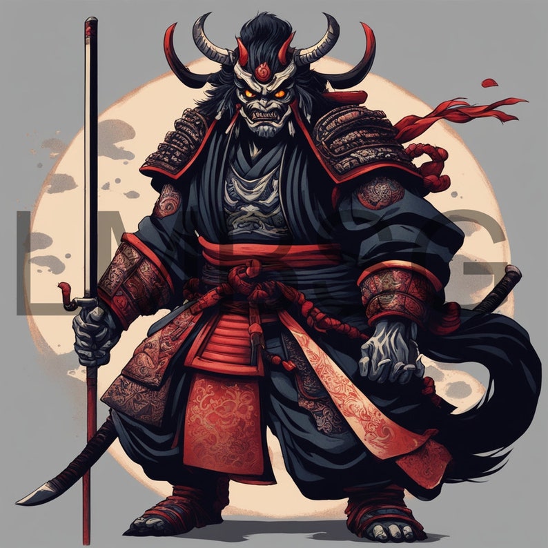 Oni Samurai Set - Etsy