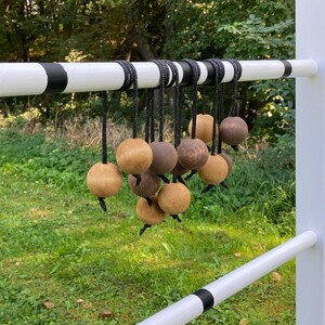 Wooden Ladder Golf Lawn Outdoor Game Kit for Two Players | Fun Ball ...