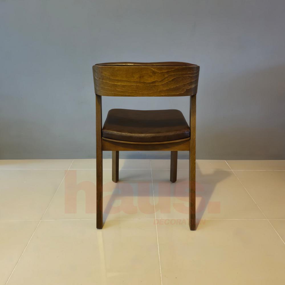Solid Wood Dining Chair, Custom Dining Chairs, Cushioned Chair, Leather ...