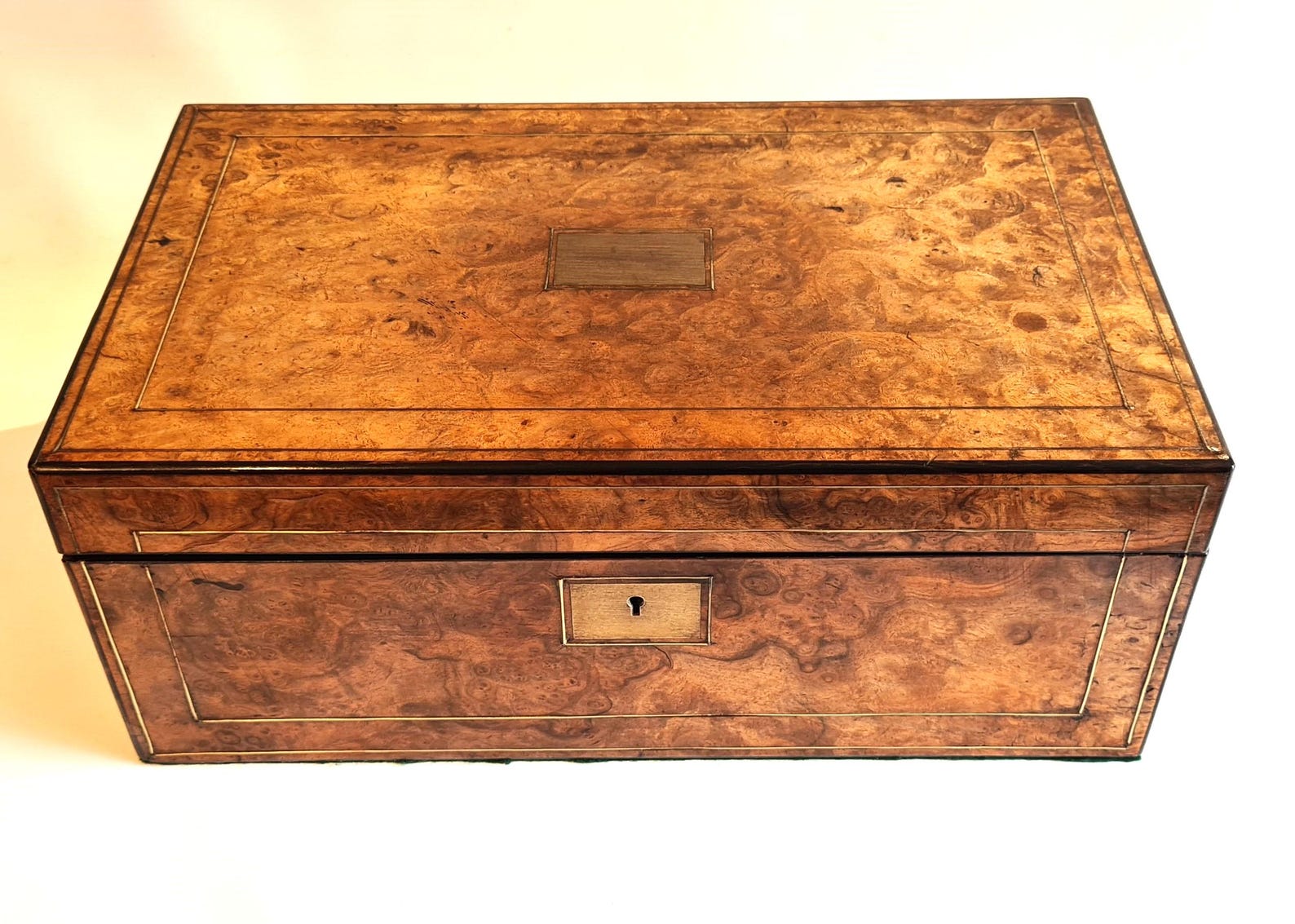 Early 19th Century Burr Walnut Writing Slope Repurposed for Artist’s ...