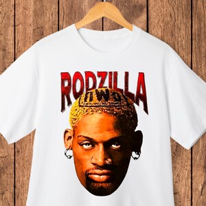 Rodzilla T-shirt - Dennis Rodman Tee - Dennis Rodman WWE - Vintage ...