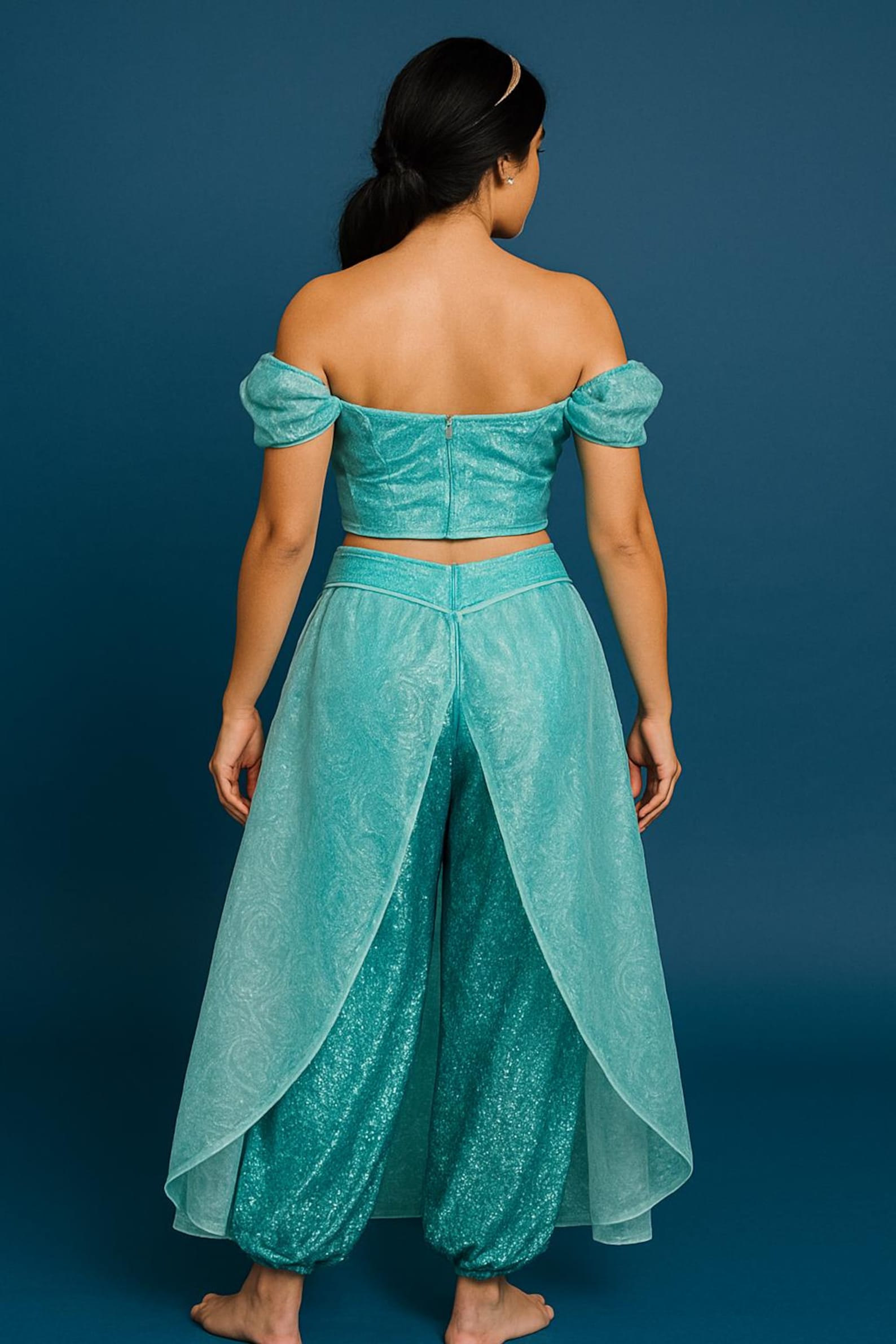 Elegant Oriental Fantasy Cosplay-women\girls.princess Blue Dress Exotic ...