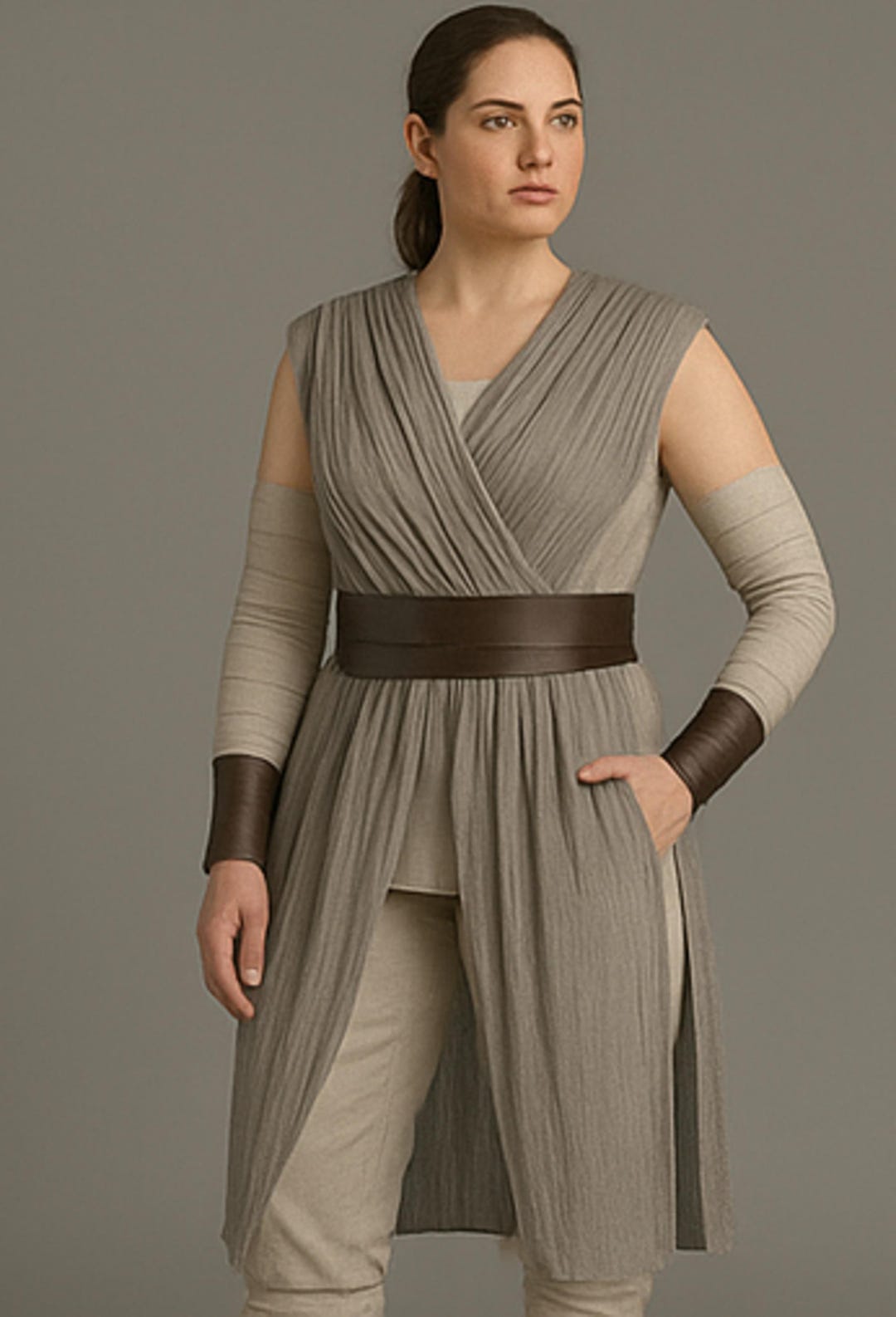 Adult Women Jedi Jumpsuit, Sci-fi Heroine Cosplay, Desert Warrior ...