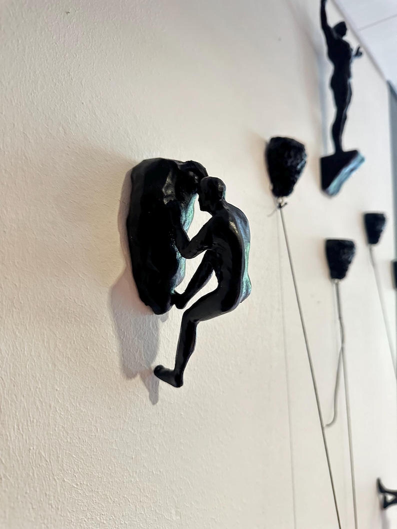 Figure Climber Wall Hanging Statue Rock,christmas Gift Man Wall ...