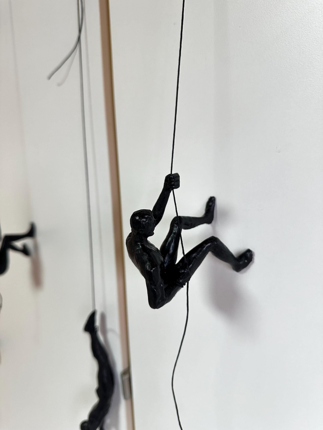 Climbing Man Left Arm up Hanging on Wire Ornament Figure Climber ...