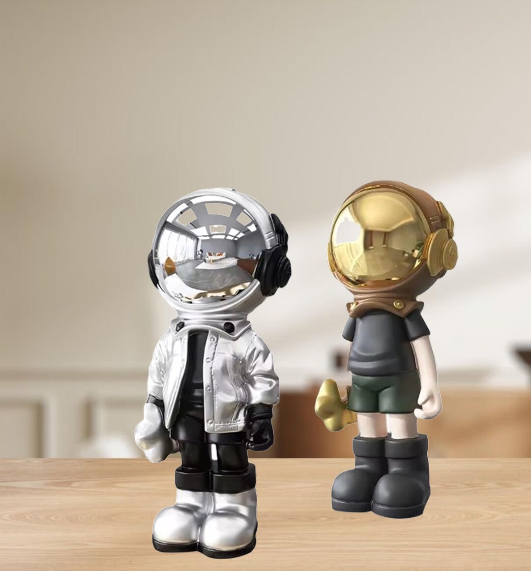 Cosmonaut Statue Decor, Nordic Resin Astronaut Figurine, Astronaut ...