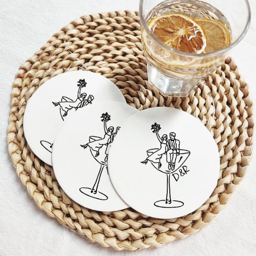 Custom Paper Coasters, Personalized Coasters for Weddings, Corporate ...