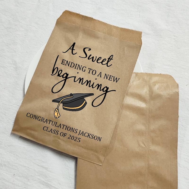 Personalized Graduation Favor Bags, Graduation Party Favors, Cookie ...