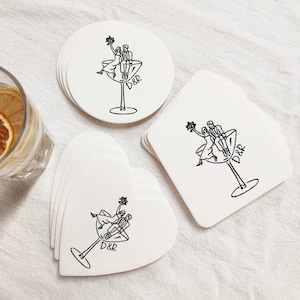 Custom Paper Coasters, Personalized Coasters for Weddings, Corporate ...