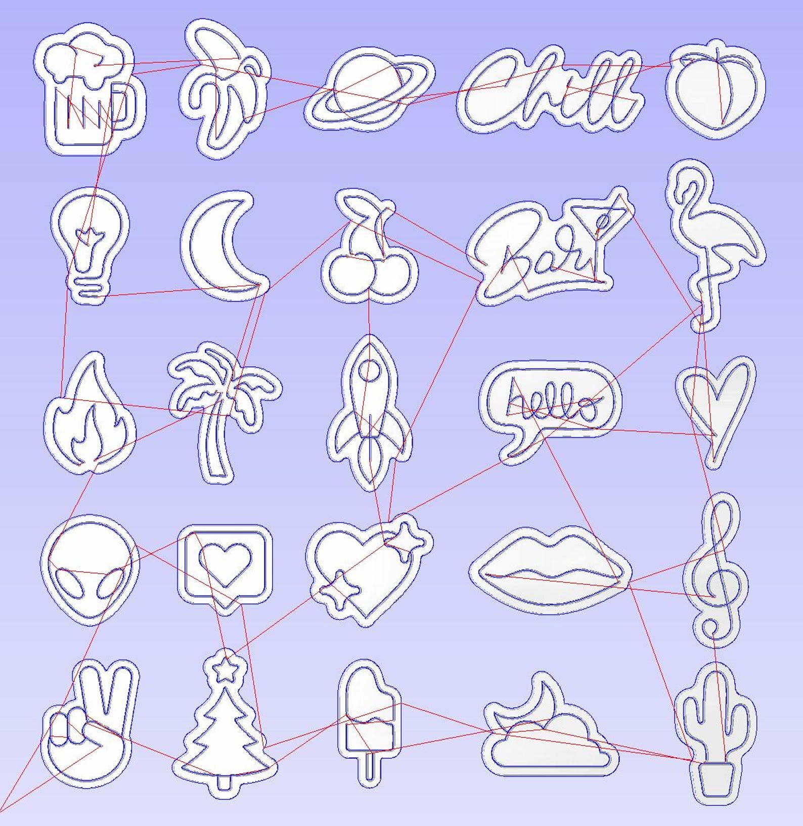 Neon Sign Collection | 25 Digital Files for CNC & Led Flex | SVG DXF Ai ...