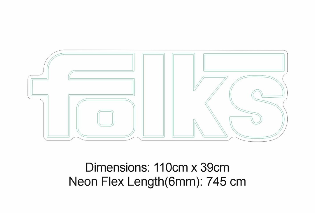3 Logos Dxf File Neon Flex Design - Etsy