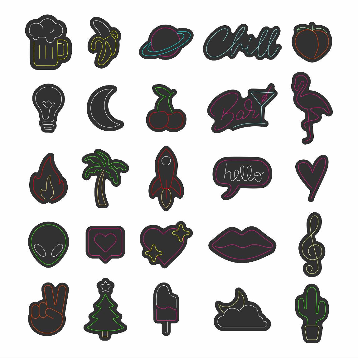 Neon Sign Collection | 25 Digital Files for CNC & Led Flex | SVG DXF Ai ...