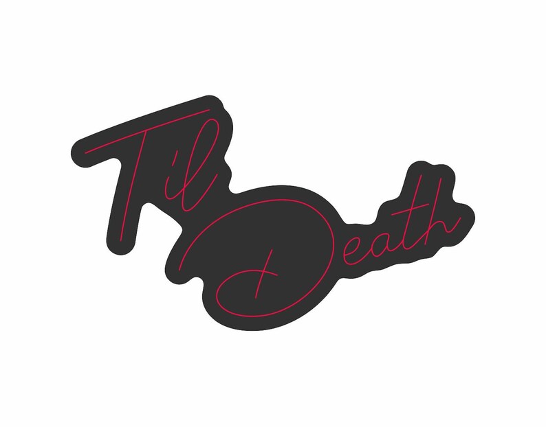 The Death Neon Sign Digital File for CNC Router | Single & Double Line ...