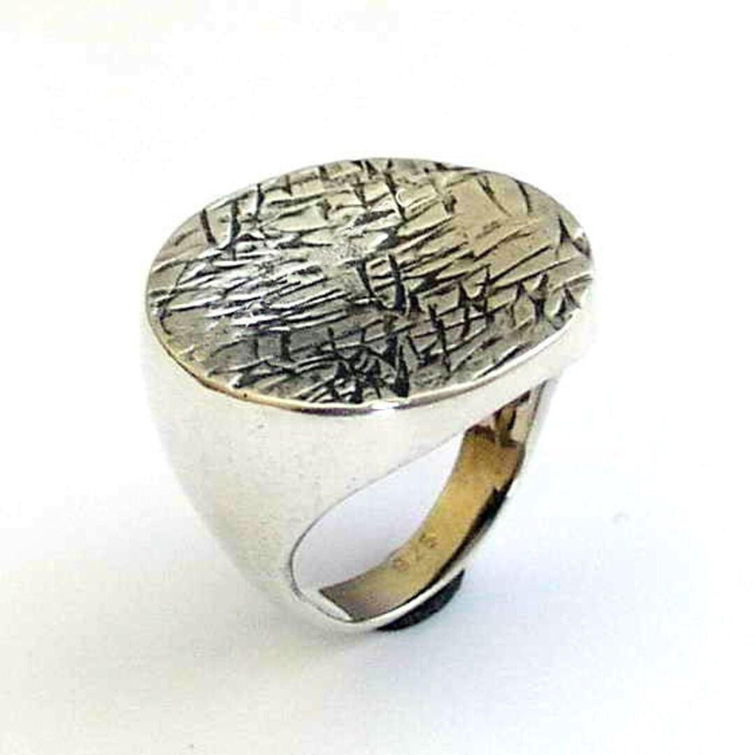 Sterling Silver Ring, Oxidized Ring, Round Ring, Statement Ring ...