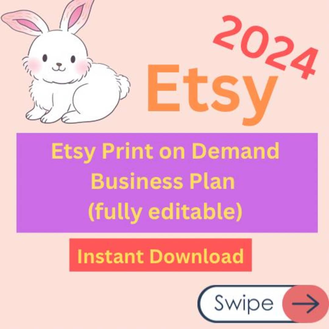 Editable Etsy Print on Demand Business Plan Template | Digital Download ...