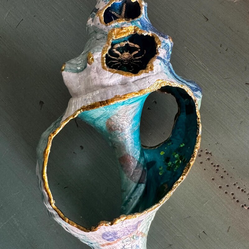 Decoupage Conch Shells - Etsy