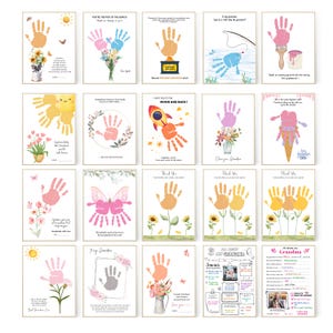 Grandma Handprint Art, Grandma Printable, Grandma Mother's Day Gift ...