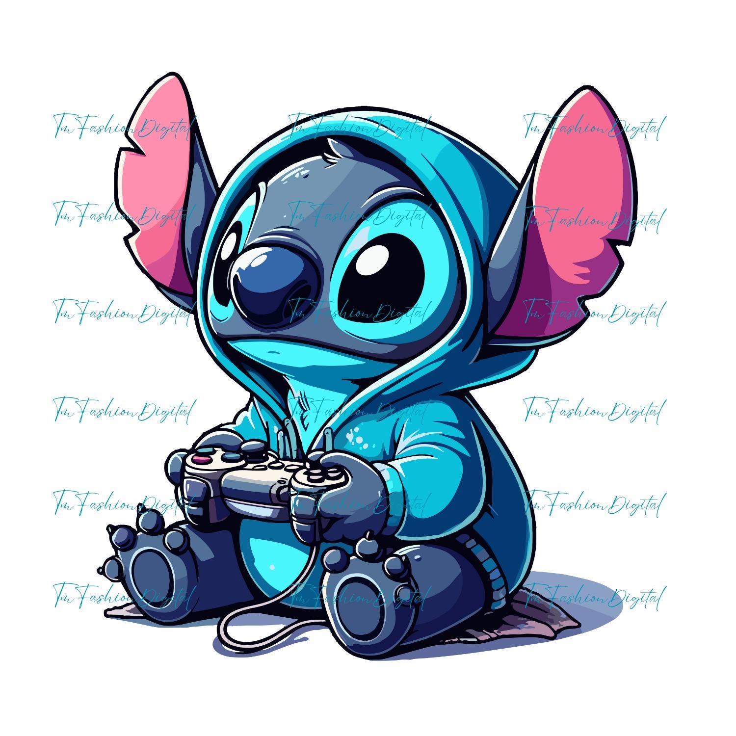Stitch Gamer Png, Stitch Clipart, Game Lover Png, Cute Stitch Png ...