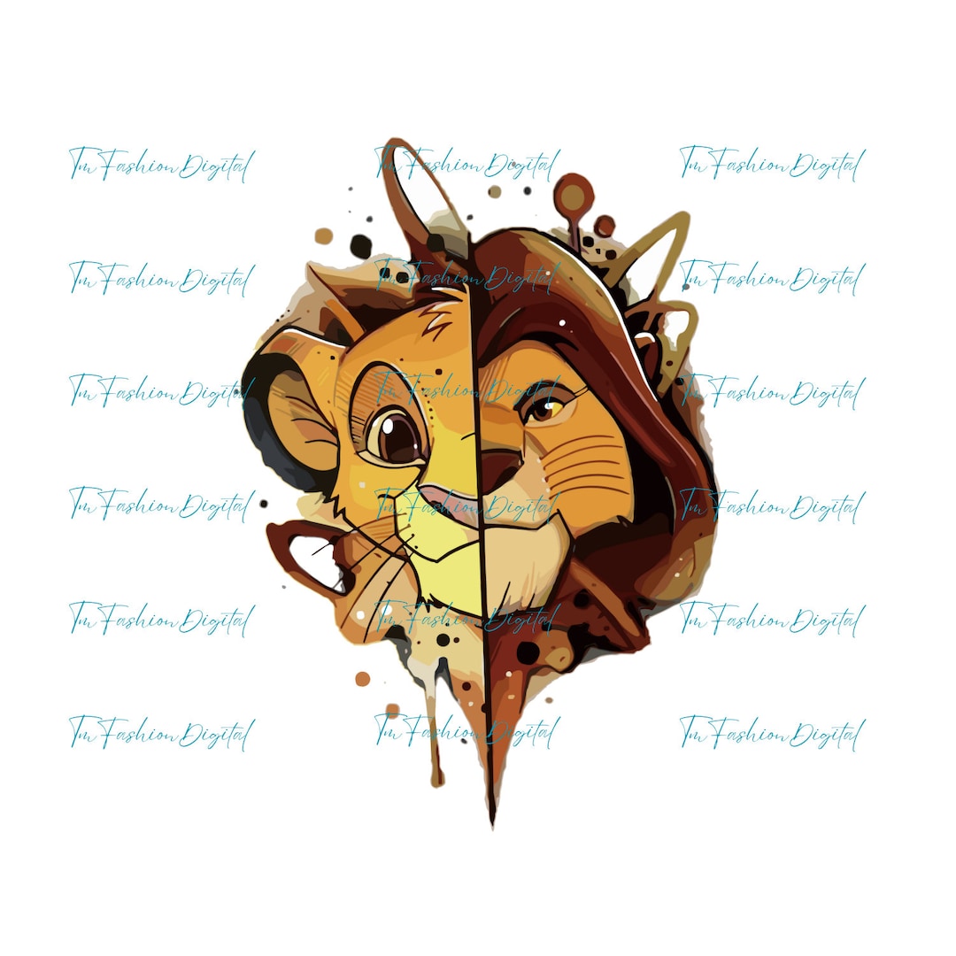 Lion King Digital Design PNG File for Sublimation, Digital Download ...