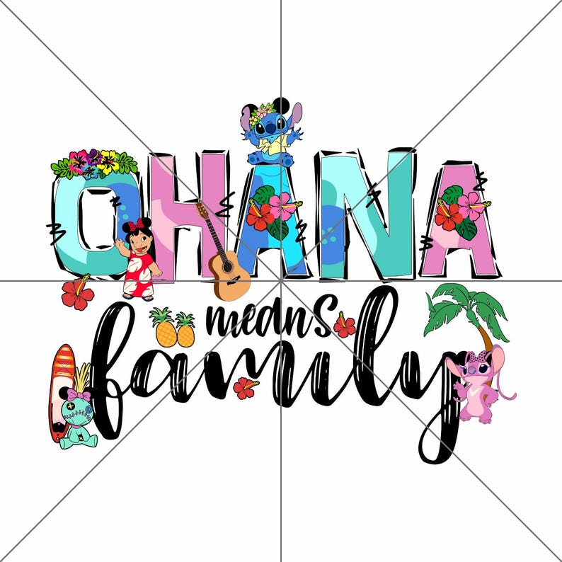Ohana Means Family Png, Stitch Ohana Png, Lilo and Stitch Png, Stitch ...